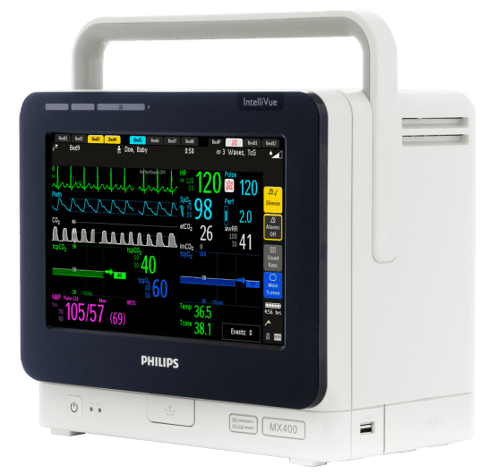Универсальный переносной монитор пациента IntelliVue MX400 Philips ...