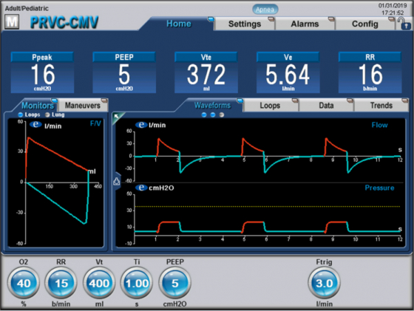 Аппарат искусственной вентиляции eVolution 3e eVent Medical купить в ...