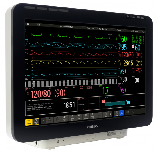 Монитор пациента премиум-уровня IntelliVue MX800 Philips купить в ...